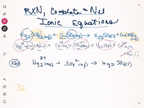 SOLVED:For the reactions in Exercise 31, write the balanced molecular ...