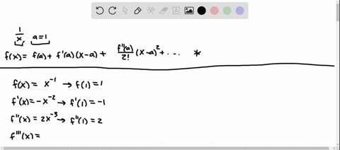 SOLVED: a. Use the definition of a Taylor series to find the first four ...