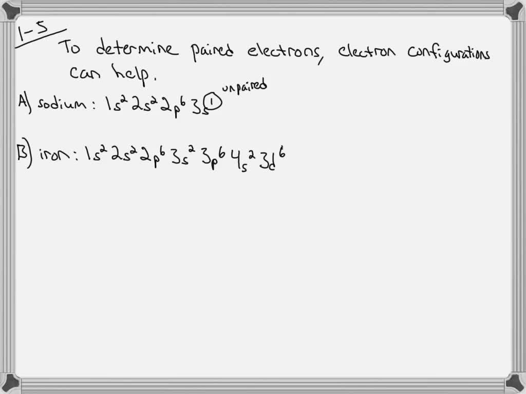 SOLVED:Which of the following atoms only has paired electrons in its ...