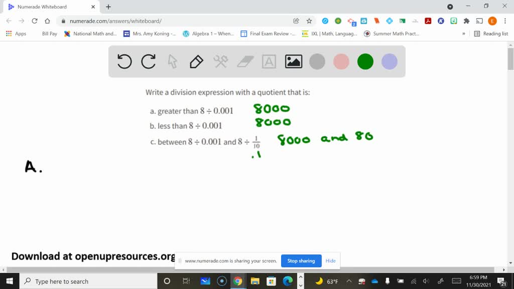 SOLVED Write A Division Expression With A Quotient That Is A Greater SOLVED Write A Division Expression With A Quotient That Is A Greater