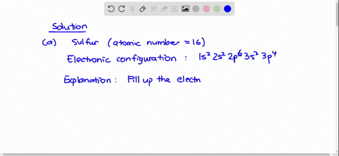 SOLVED:(a) Determine the electron configuration of sulfur (its atomic ...