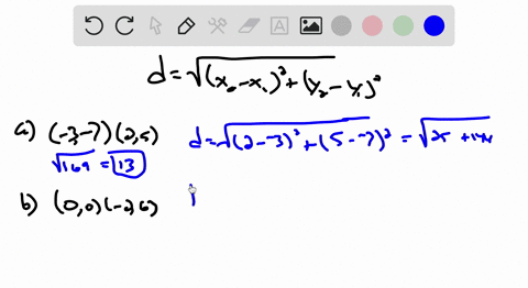 7 pasangan titik berikut yang yang berjarak 5 satuan adalah...