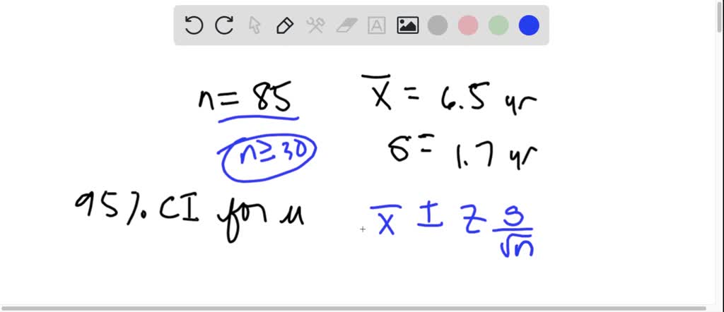 SOLVED:A random sample of 85 group leaders, supervisors, and similar ...