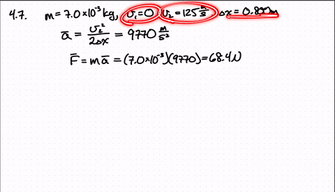 SOLVED: (II) What average force is needed to accelerate a 7.00 -gram ...