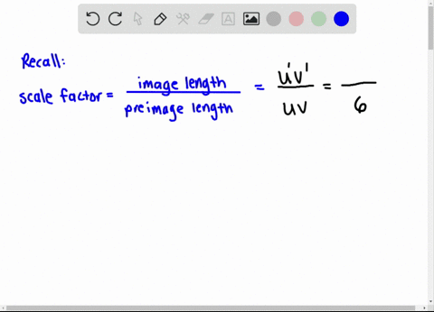 SOLVED:Determine the scale factor used for each dilation with center C. Determine whether the ...