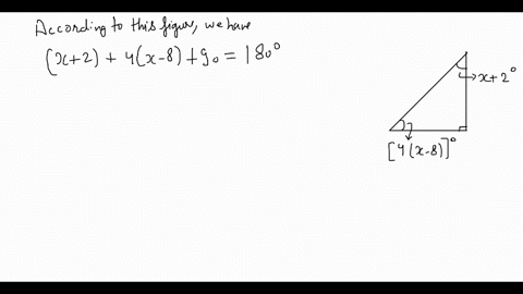 SOLVED:Solve for x, and then find the measure of each angle. GRAPH CAN ...