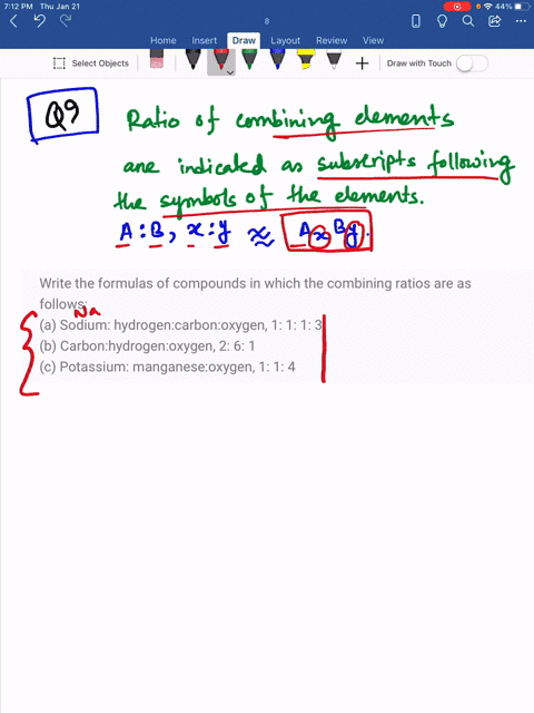 SOLVED:Write the formulas of compounds in which the combining ratios ...