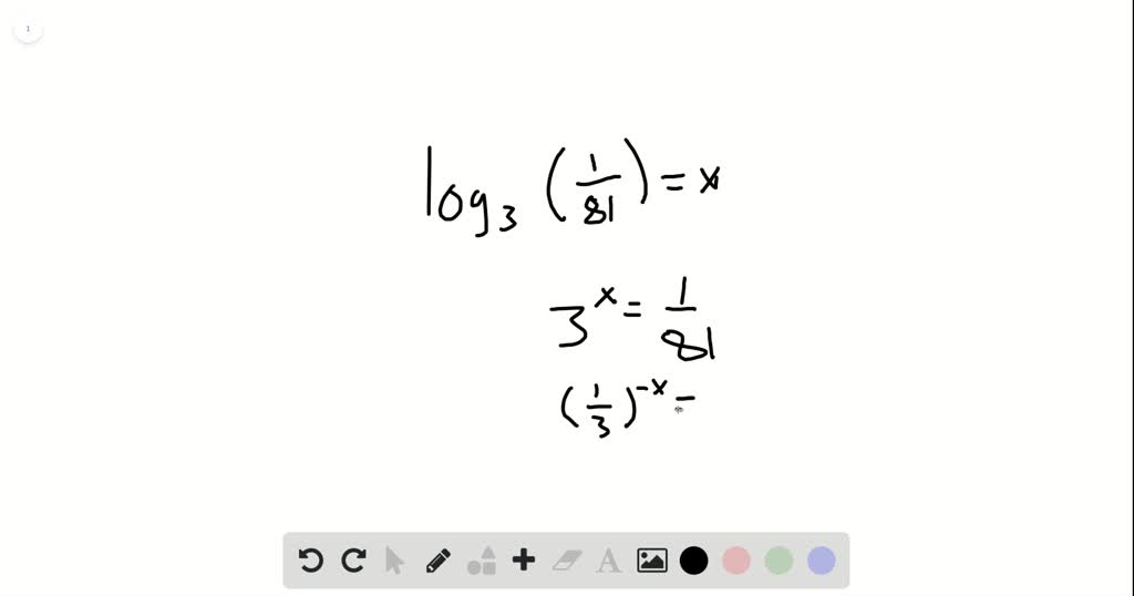 SOLVED Find The Indicated Value Of The Logarithmic Functions log 3