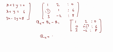 SOLVED:Gaussian Elimination with Back-Substitution, use matrices to ...
