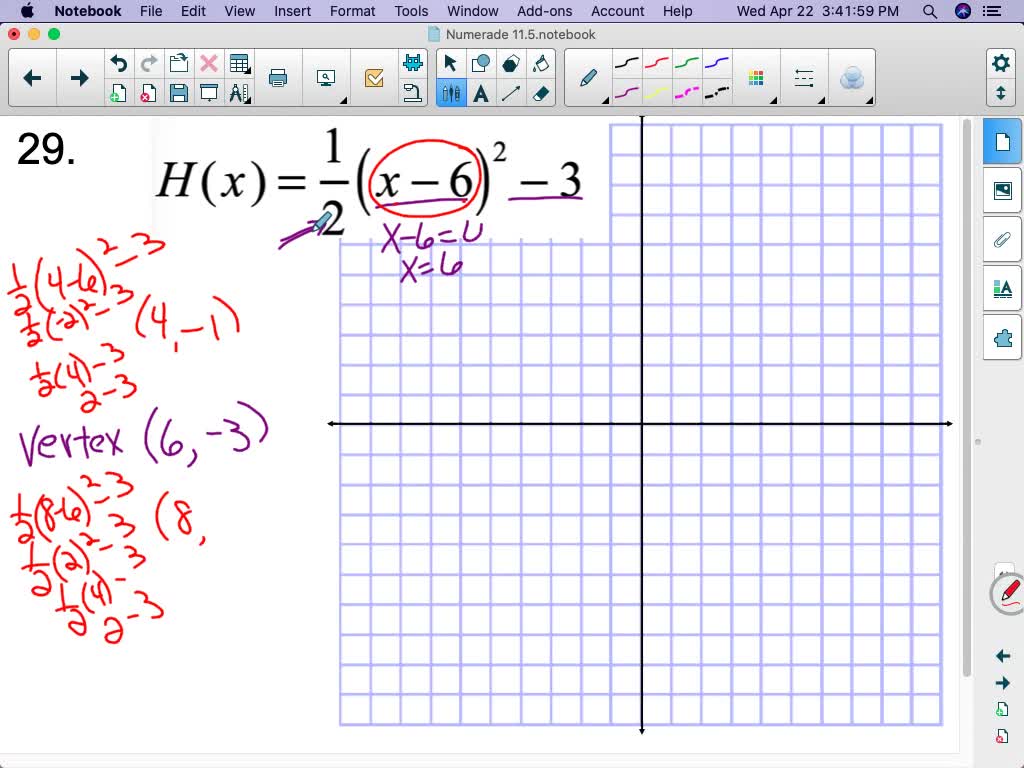 SOLVED:Sketch the graph of each quadratic function. Label the vertex, and sketch and label the ...