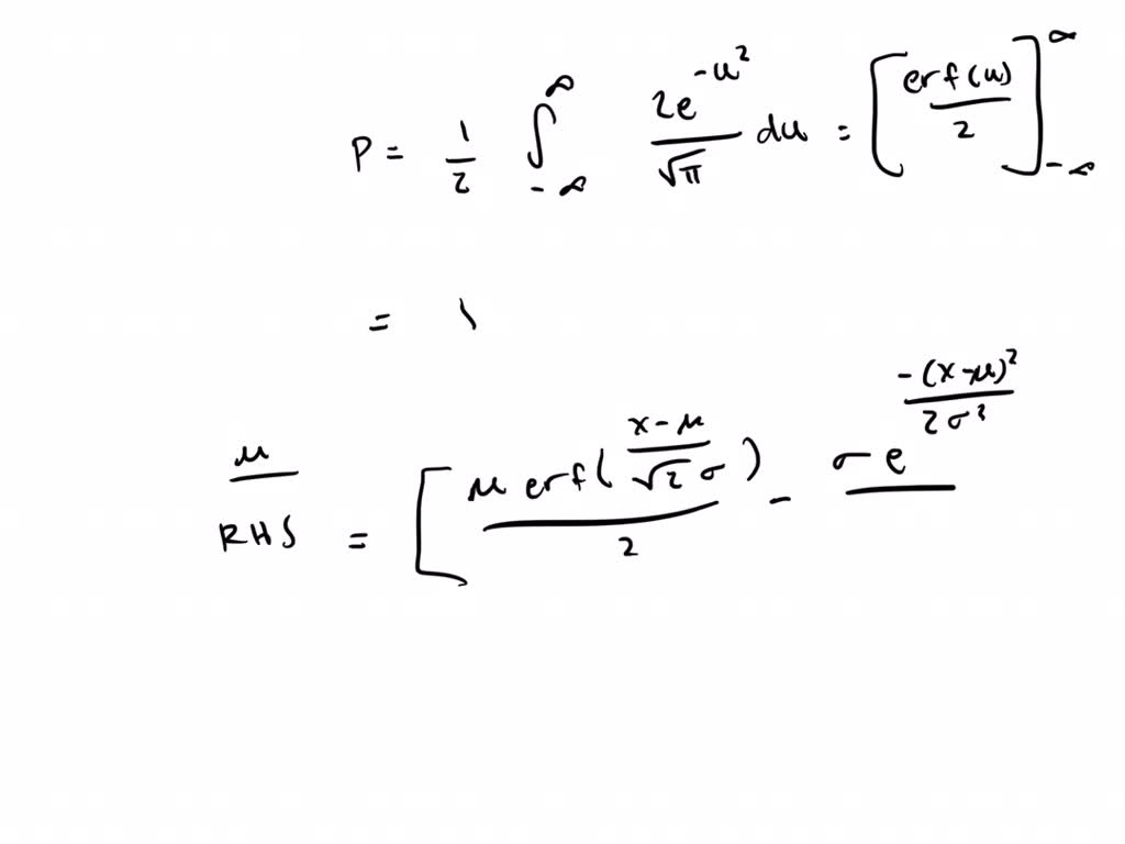 ⏩SOLVED:Verify that for a random variable x with normal density… | Numerade