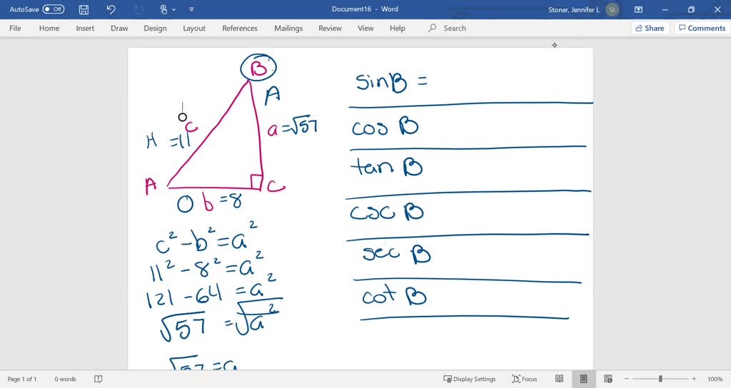 SOLVED Find The Exact Value Of Sec 2B If B 8 And C 12 In The