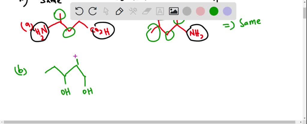 SOLVED:Are the pairs of compounds shown below the same molecule ...