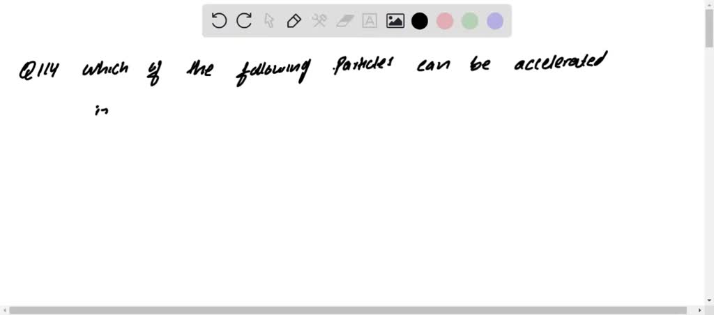 SOLVED:Which of the following particles can be accelerated in a cyclotron? a. Proton b. Neutron ...