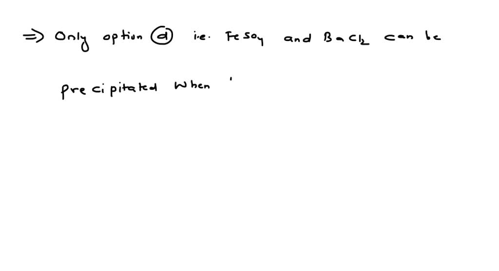 SOLVED:Which of rhe following pairs of compounds can be precipirarcd ...