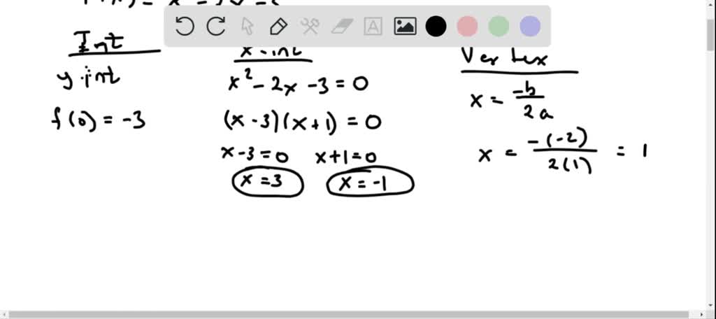 Solved A Graph Each Quadratic Function By Determining Whether Its Graph Opens Up Or Down And