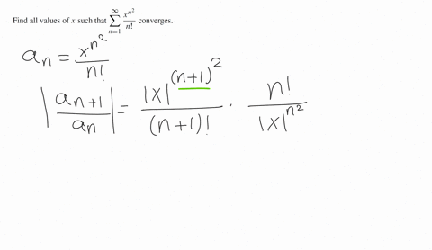 SOLVED:Find the values of x ∈ℝ for which ∑n=0^∞ (1)/((2+x^2)^n) is ...