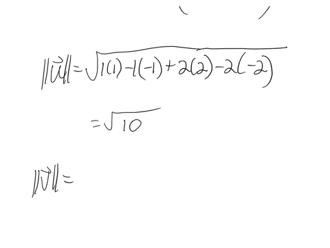 SOLVED:Find the angle θbetween each of the pairs of vectors u⃗ and v⃗ ...
