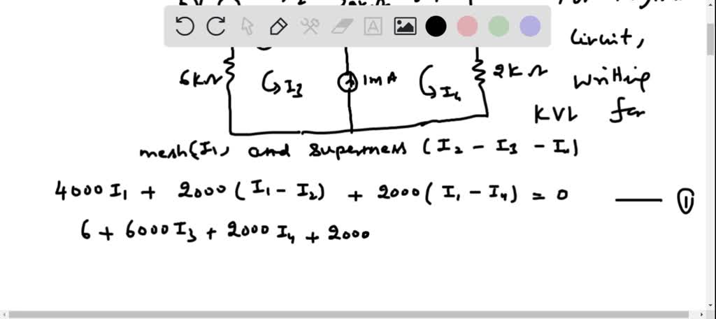 SOLVED:Find Io in the circuit in Fig. P 3.91 using mesh analysis.