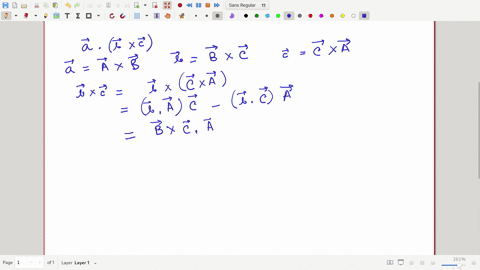 ⏩SOLVED:Prove that the triple scalar product of (A ×B),(B ×C), and ...