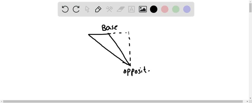 SOLVED:Label the height with h and the base with b, as shown in the ...