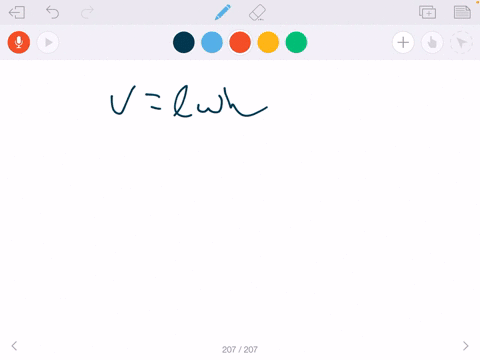 SOLVED: Use words and pictures to explain why the formula V=B h for the ...