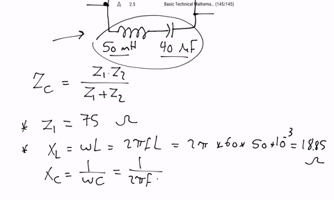 SOLVED: Determine the complex impedance of the following arrangements at a frequency of 200 Hz ...