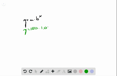 SOLVED:Identify the initial amount a and the growth factor b in each ...