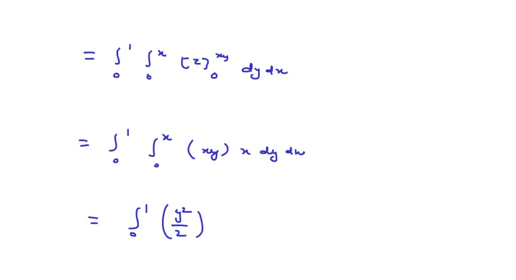 SOLVED: Compute the three-fold iterated integral of the function x y z over the domain bounded ...