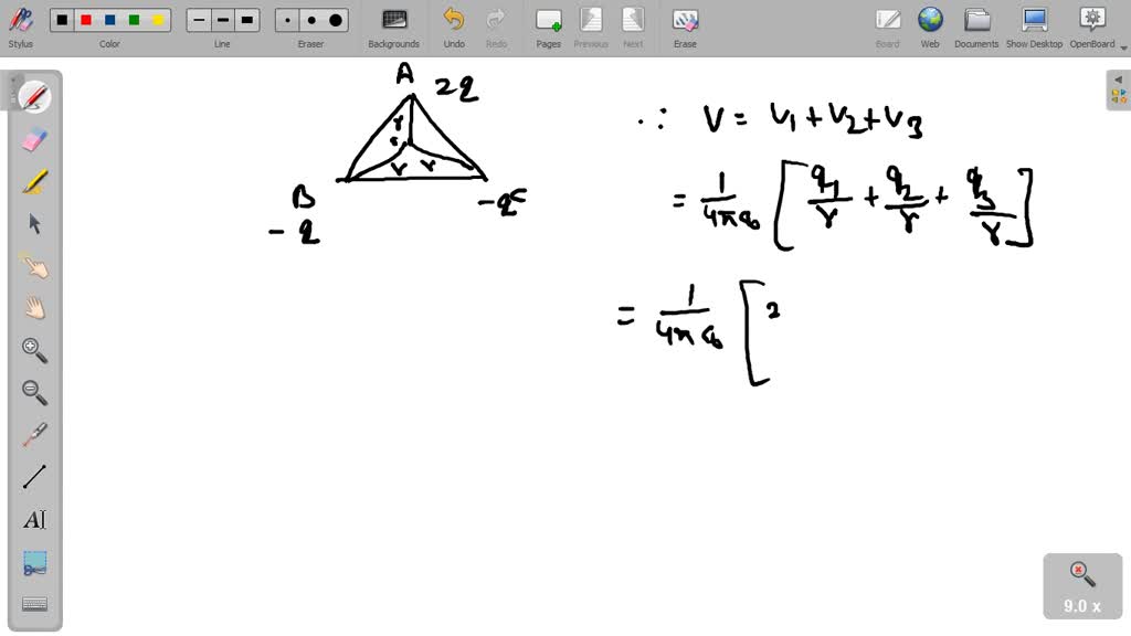 SOLVED:Charges 2 q,-q and -q lie at the vertices of an equilateral ...