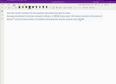 SOLVED:Give the correct notation for the quantity described and give its value. Average ...