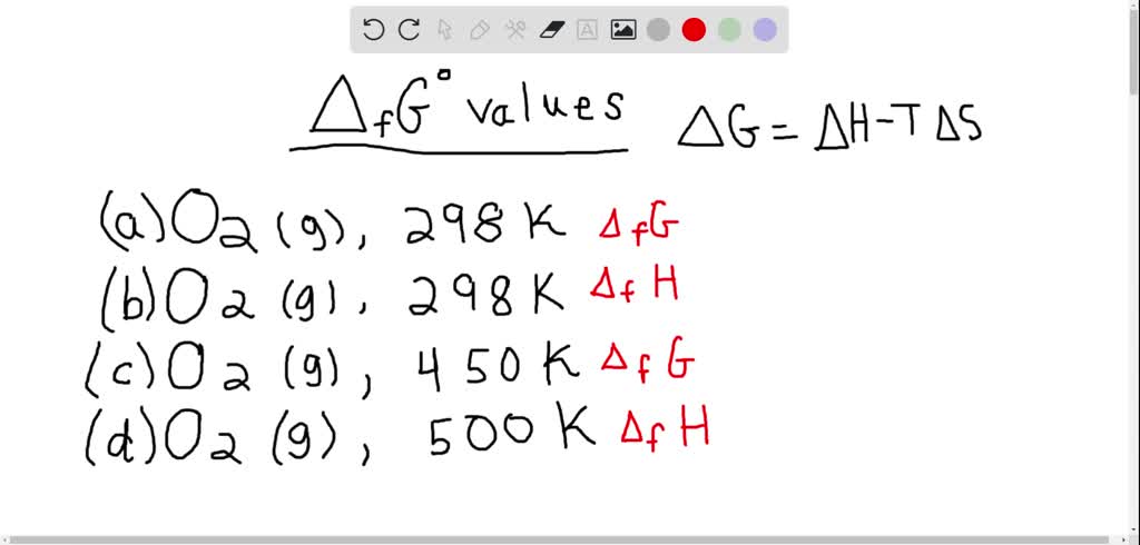 SOLVED:According to Table C .2, what are the values of Δr G^∘ Δr H^∘ ...