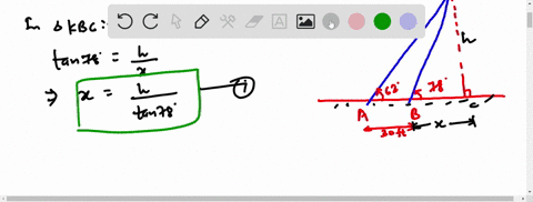 Two observers, in the same vertical plane as a kite and at a distance ...