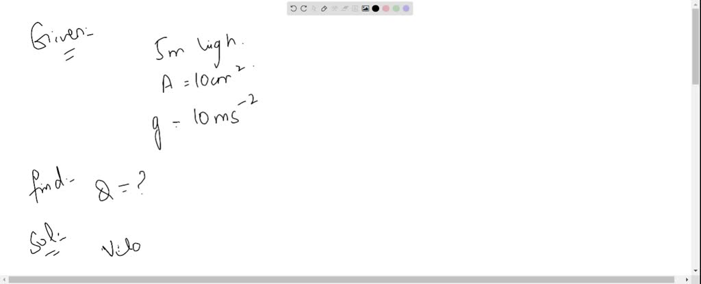 A cylinder containing water upto a height of 25 cm bas a hole of cross ...