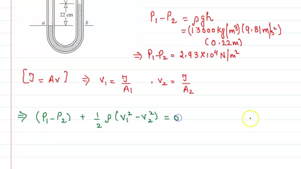 A 100 -mm-diameter pipe has a 50 -mm-diameter, long constriction. If ...