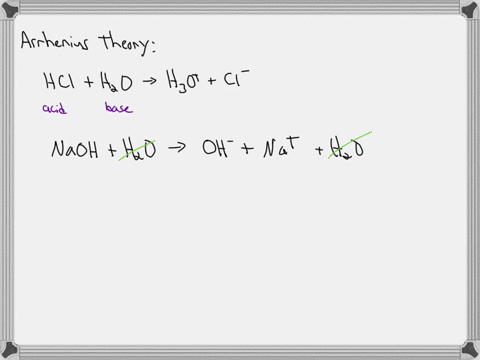 SOLVED:Explain how the Arrhenius acid-base theory and the Brønsted ...