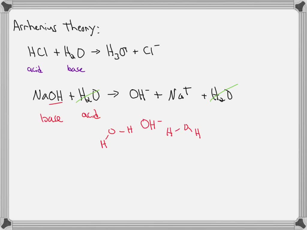 Using a flow chart, show how theories of acids and bases have changed ...