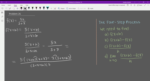 SOLVED:Use the four-step process to find f^'(x) and then find f^'(1), f^'(2), and f^'(3) . f(x ...