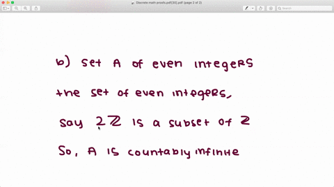 Determine whether each of these sets is finite, countably infinite, or ...