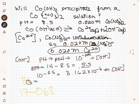 SOLVED:(a) Will Ca(OH)2 precipitate from solution if the pH of a 0.050 ...