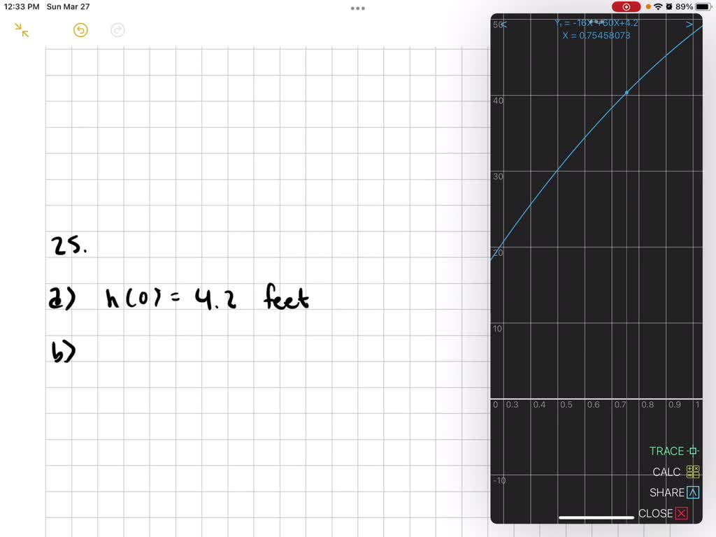 SOLVED:A baseball is hit so that its height in feet t seconds after it ...