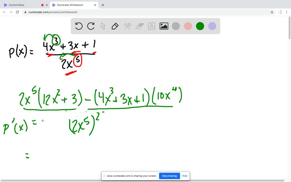 SOLVED:Derivatives Find and simplify the derivative of the following functions. p(x)=(4 x^3+3 x+ ...