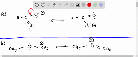 SOLVED: Draw the curved arrow(s) for converting the first resonance structure into the second ...