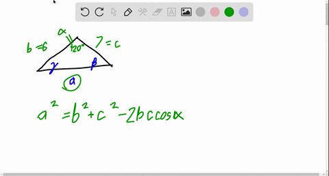 SOLVED:Assume αis opposite side a, βis opposite side b, and γis ...