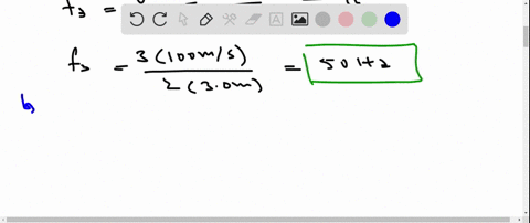 SOLVED:Three-Loop Standing Wave A string 3.0 m long is oscillating as a three-loop standing wave ...
