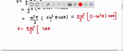 Show that the semi-vertical angle of the cone of the maximum volume and ...
