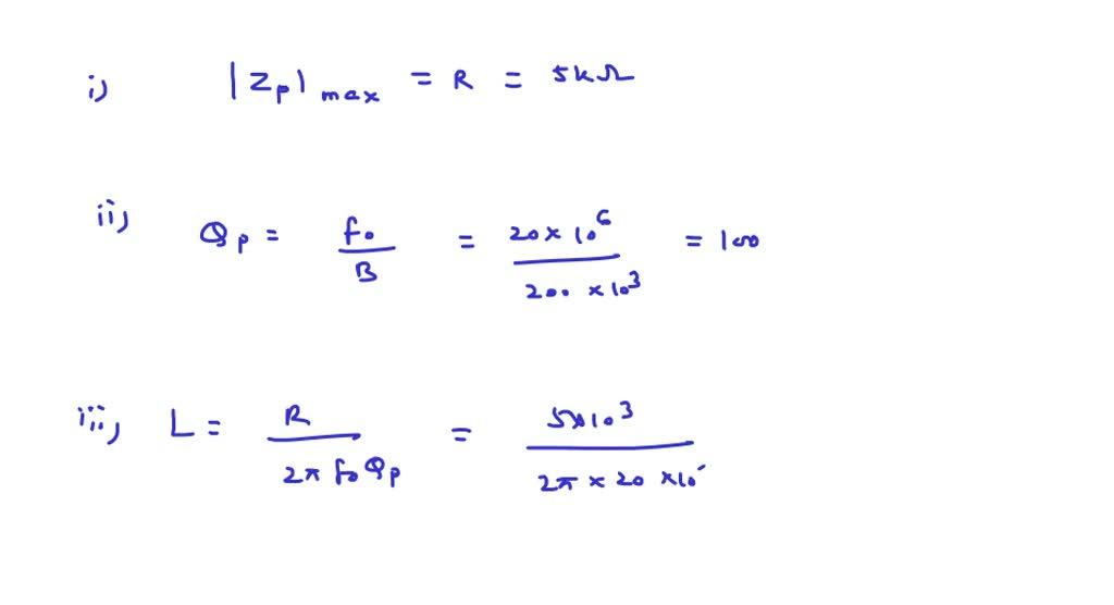 ⏩SOLVED:The resonance curve of a parallel R L C circuit is shown in ...