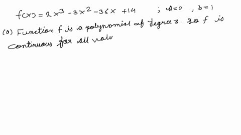 SOLVED:Show that the function f is continuous for all values of x in ...