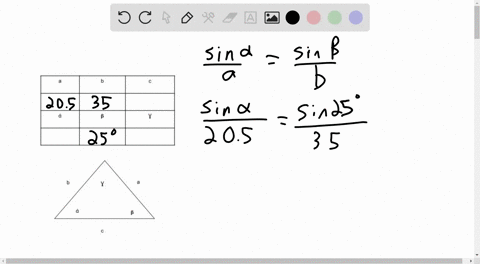 SOLVED:For the following exercises, assume αis opposite side a, βis ...