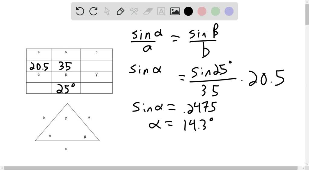 SOLVED:Let the angles of a triangle be \alpha, \beta, and \gamma, with ...
